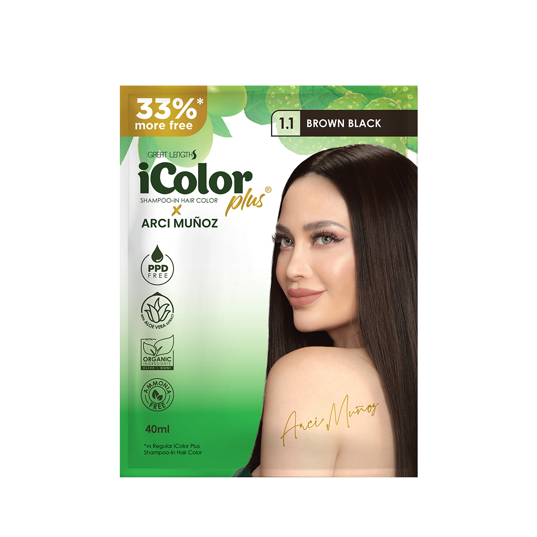 iColor Plus x Arci Muñoz Shampoo-In Hair Color 40mL – Great lengths