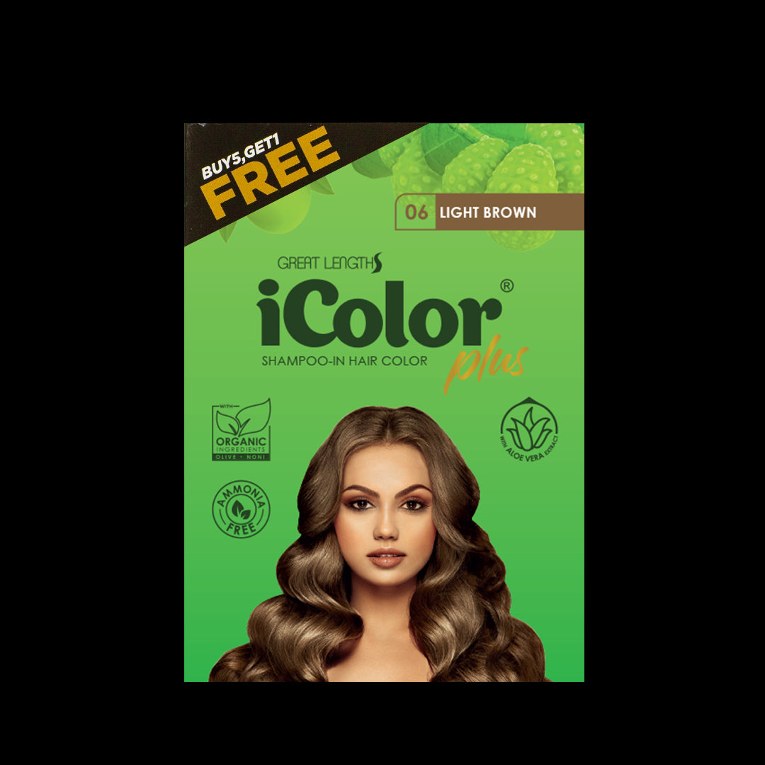 iColor Plus Shampoo-In Hair Color 25mL/30mL 5 + 1 FREE – Great lengths