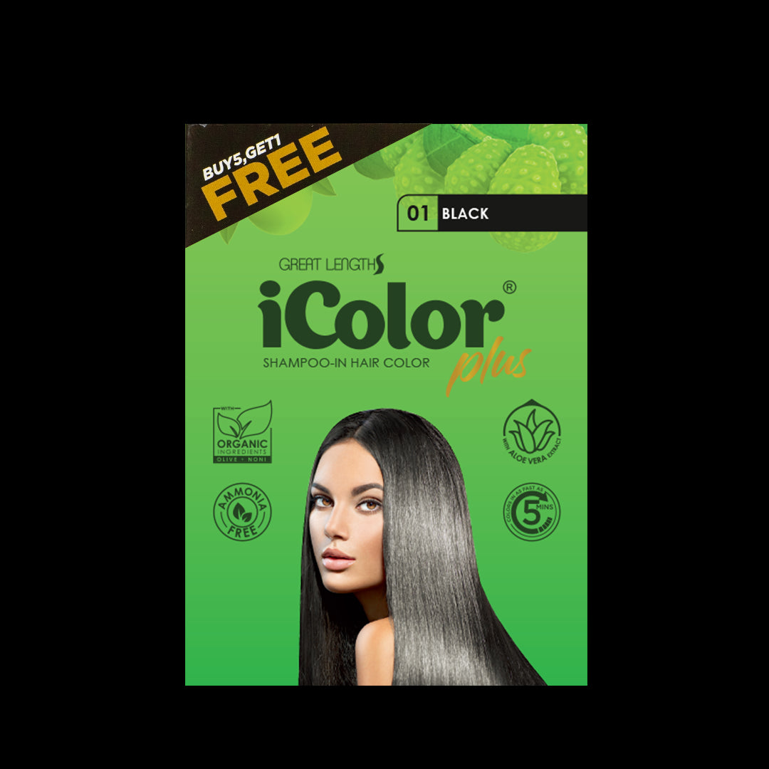 iColor Plus Shampoo-In Hair Color 25mL/30mL 5 + 1 FREE – Great lengths